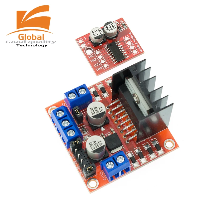 L298 Новый двойной H-мост DC, модуль платы контроллера привода шагового ...