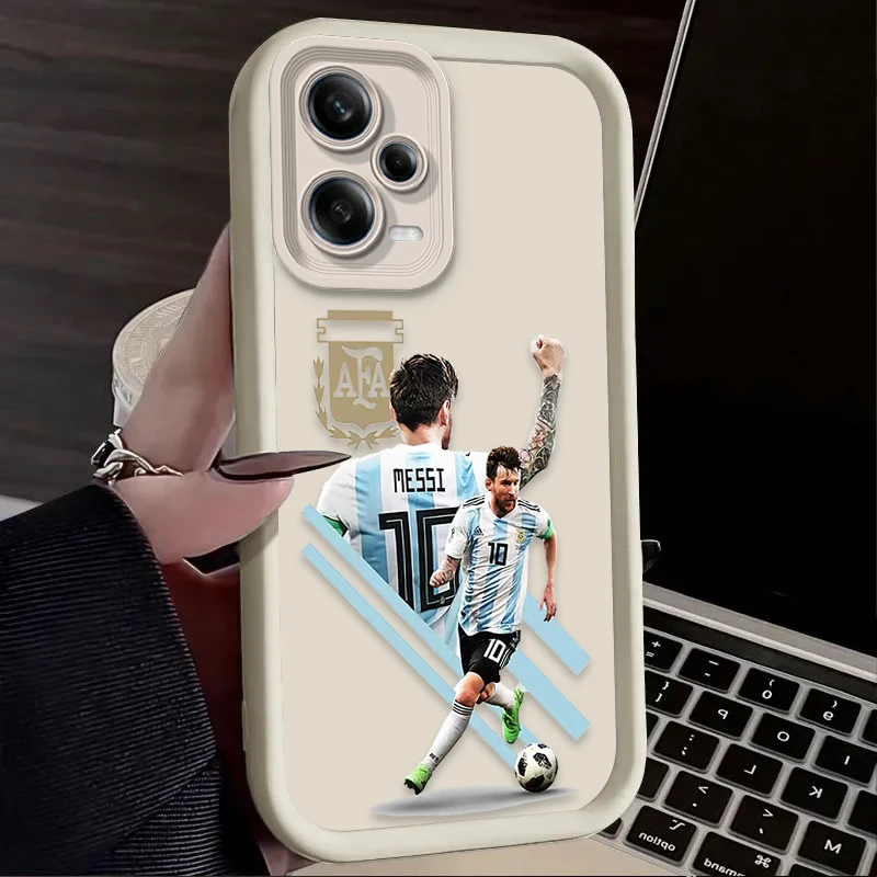 Чехол с принтом Football M-messi для Xiaomi Redmi Note 13 12 11 Pro ...