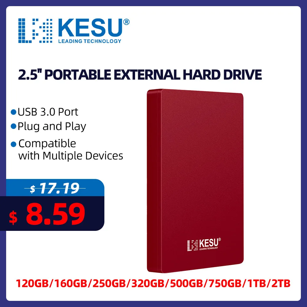 KESU HDD 2.5 терабайт | AliExpress