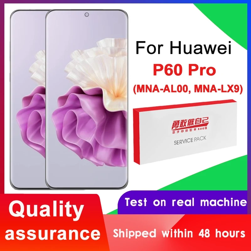 Оригинальный 6,67 "LTPO OLED для Huawei P60 Pro, дигитайзер сенсорного экрана в сборе для MNA ...