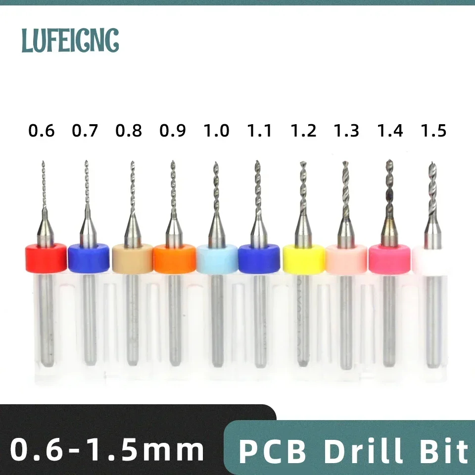 Набор сверл для печатных плат XMSJ 10 шт., 0,6-1,5 мм | AliExpress