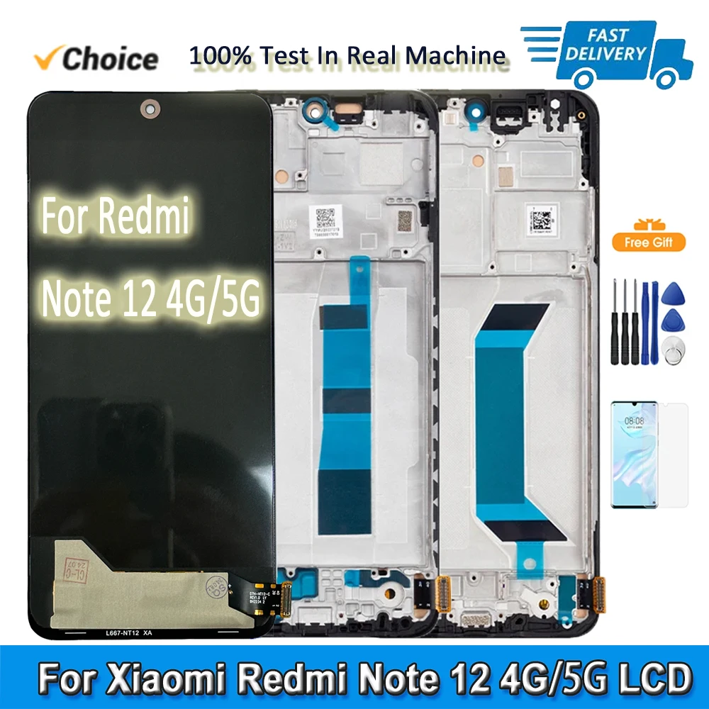 OLED-дисплей 6,67 дюйма для Xiaomi Redmi Note 12 LCD 23021RAAEG ...