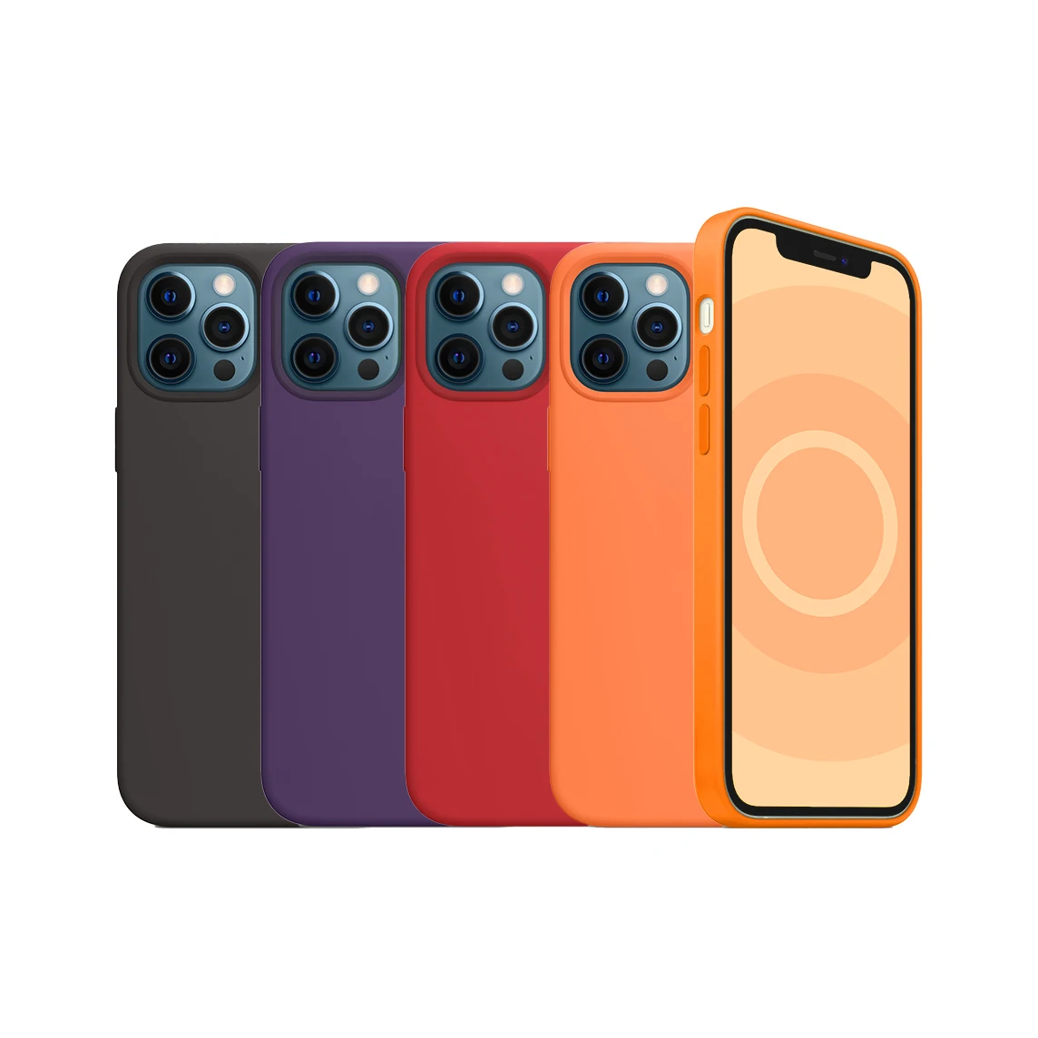 Магнитный силиконовый чехол для iPhone 12 Pro Max Mini 12 Pro | AliExpress