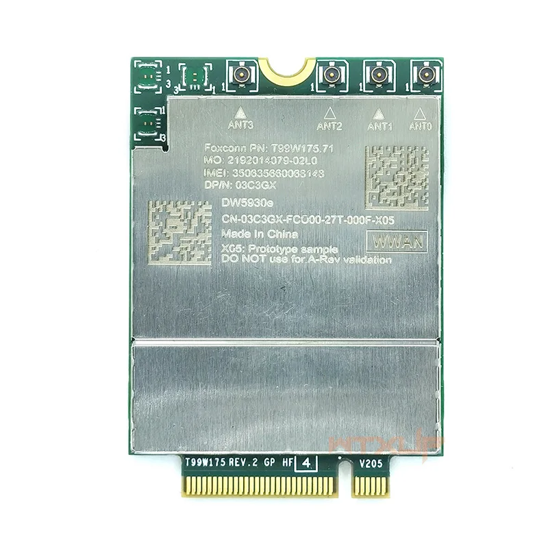 T99W175 DW5930e X55 5G Module DP/N 03C3GX карта WWAN M.2 NGFF для ...