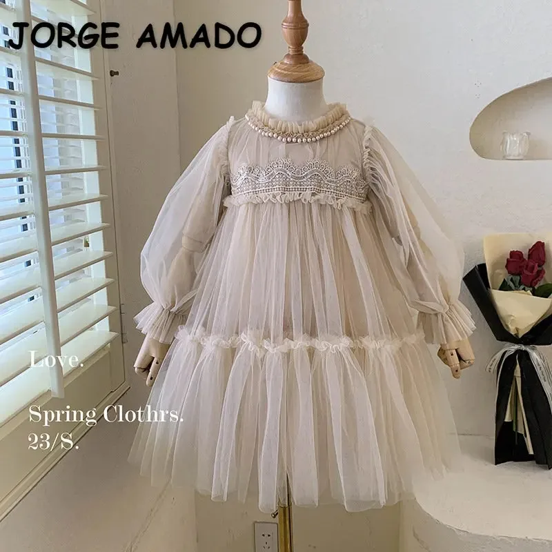 Детское платье принцессы JORGE AMADO из хлопка | AliExpress