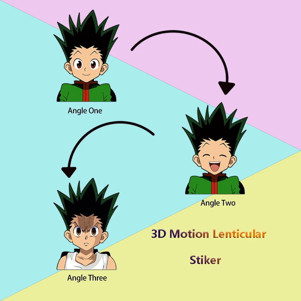 Paper & Party Supplies Paper Gon Freecss 3D Motion Stiker Hunter X ...