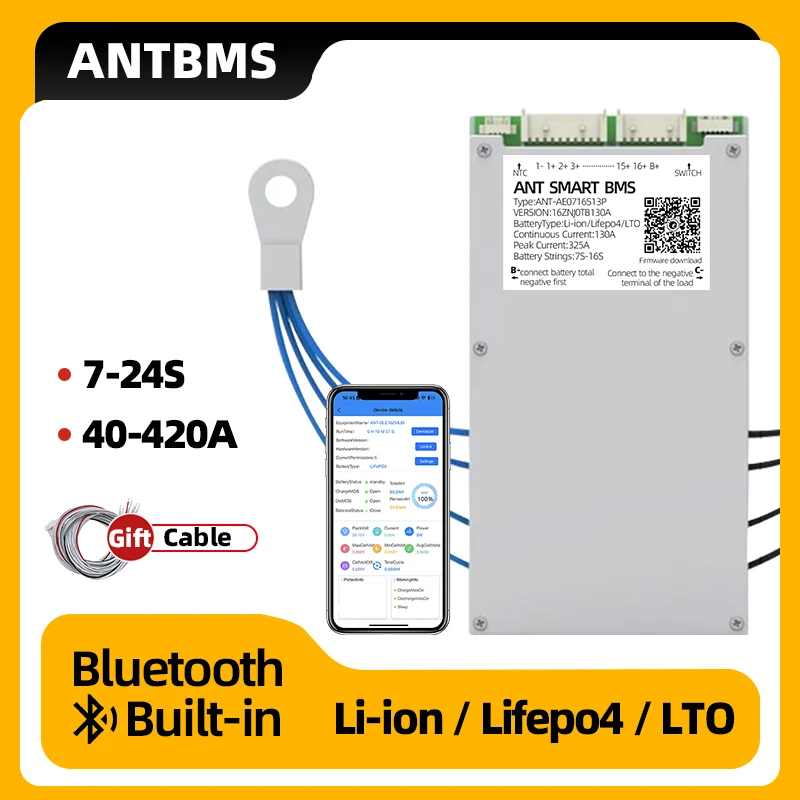 ANT BMS 7S to 16S 17S 18S 19S 20S 21S 22S 23S 24S SMART BMS 200A 450A 600A 1050A | AliExpress