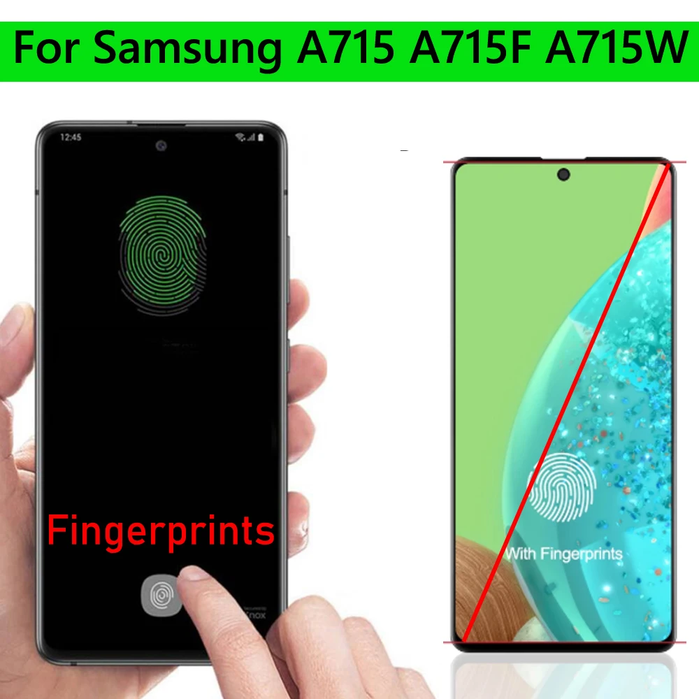 Новый OEM Замена для Samsung Galaxy A71 A715 A715F A715W ЖК-дисплей ...