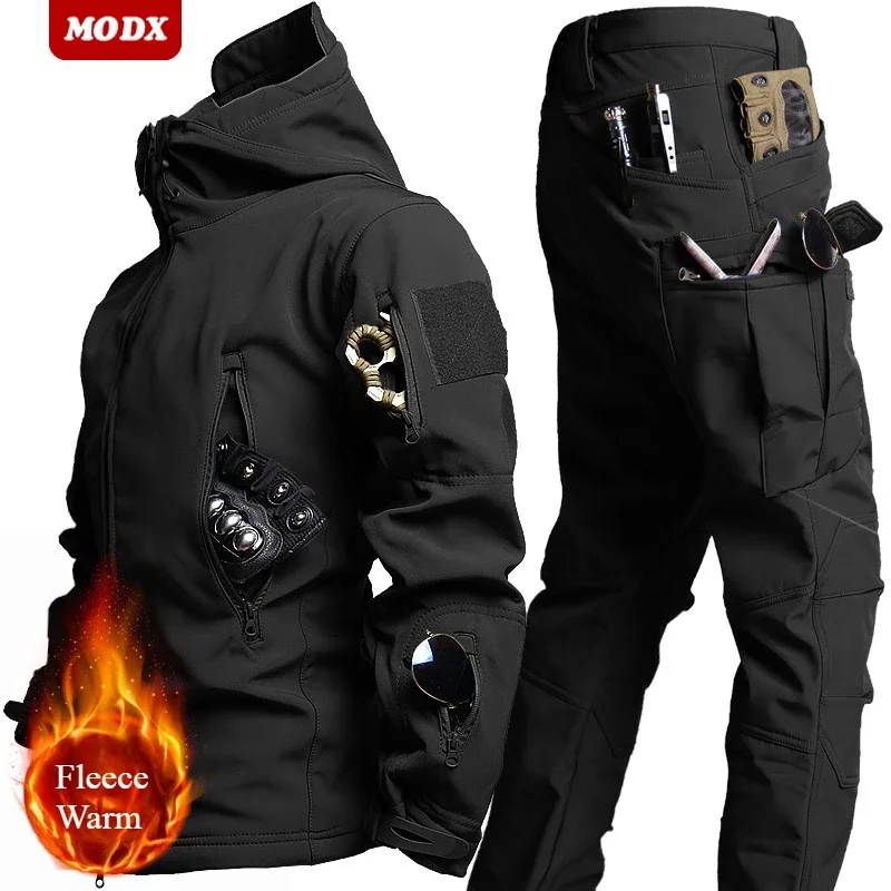 MODX зимний флисовый тактический комплект | AliExpress
