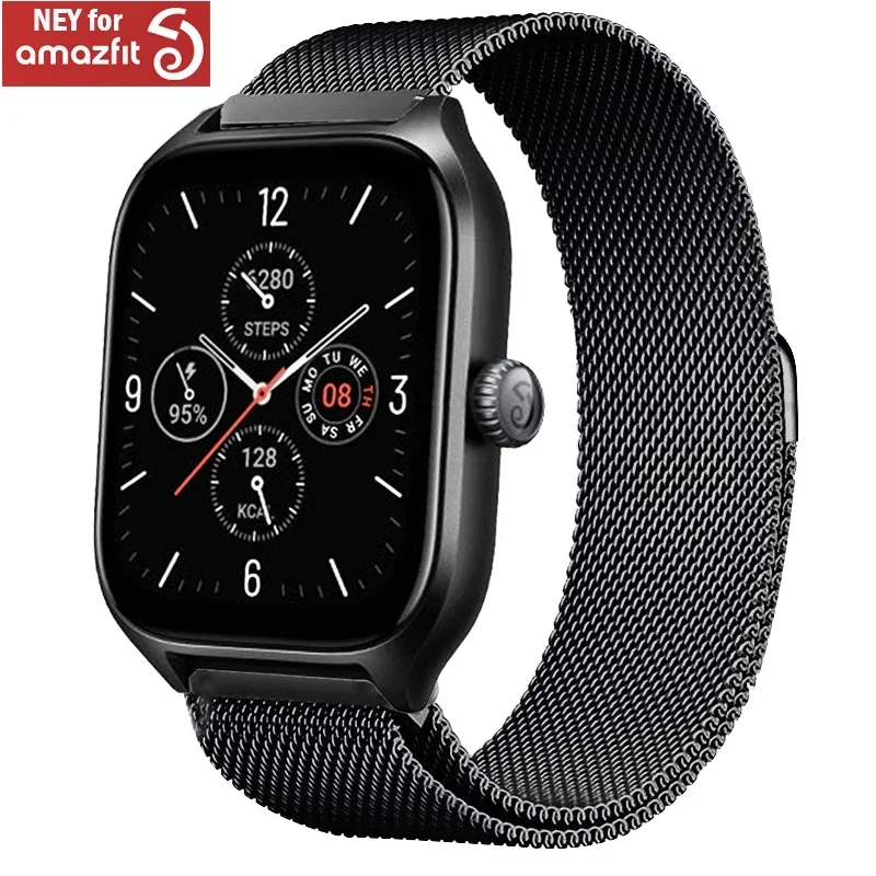 Металлический ремешок Milanese для Amazfit GTR/GTS | AliExpress