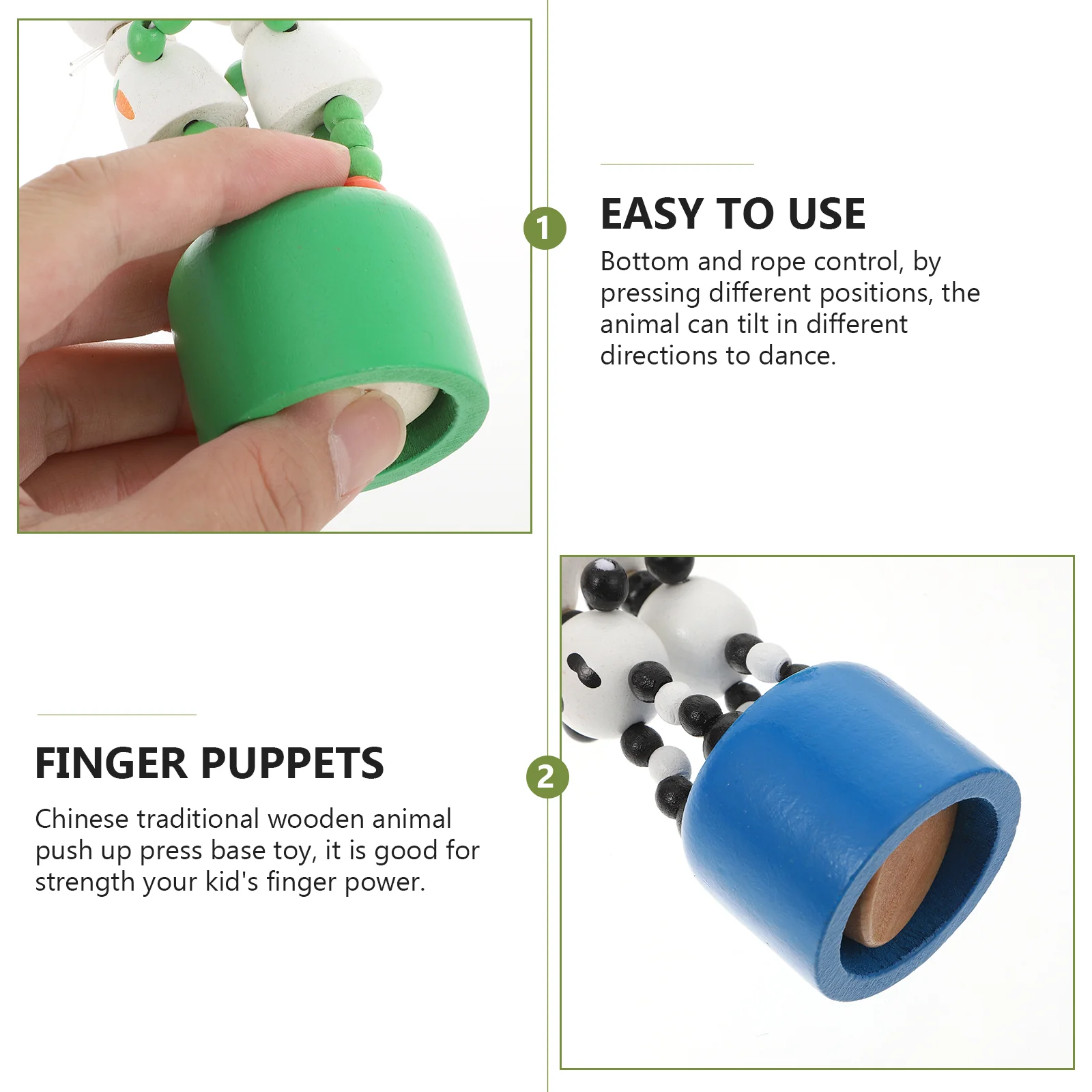 Thumb Animals Toy Puppet Puppets Push Plaything Finger Dancing Cartoon ...