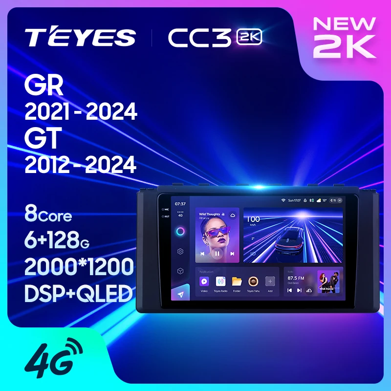 TEYES Тиайс CC3 2K Штатная магнитола For Тойота ГТ 86 ZN6 For Тойота ГР 86 ZN8 ForToyota GR 86 ...