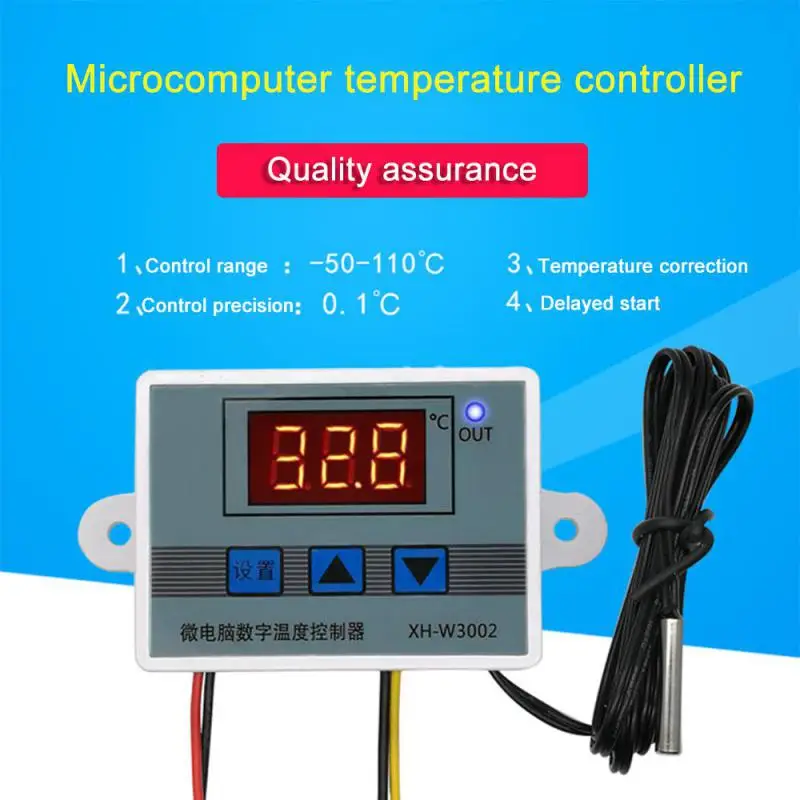 XH-W3001 Digital Control Temperature Microcomputer Thermostat Switch ...