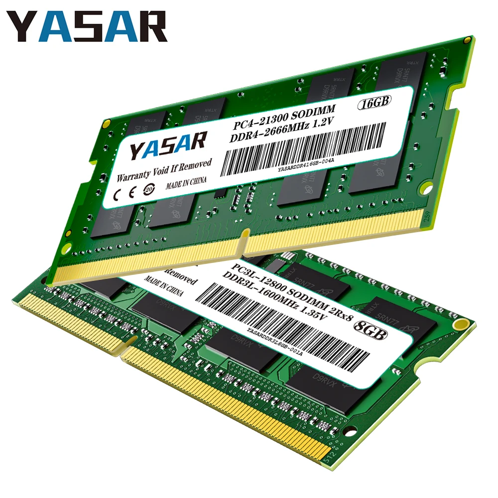 YASAR DDR4 DDR3L 4 ГБ 8 ГБ 16 ГБ 1066 1066 1333 1600 2400 2666 3200 МГц PC4 Sodimm Memoria ddr3 ...