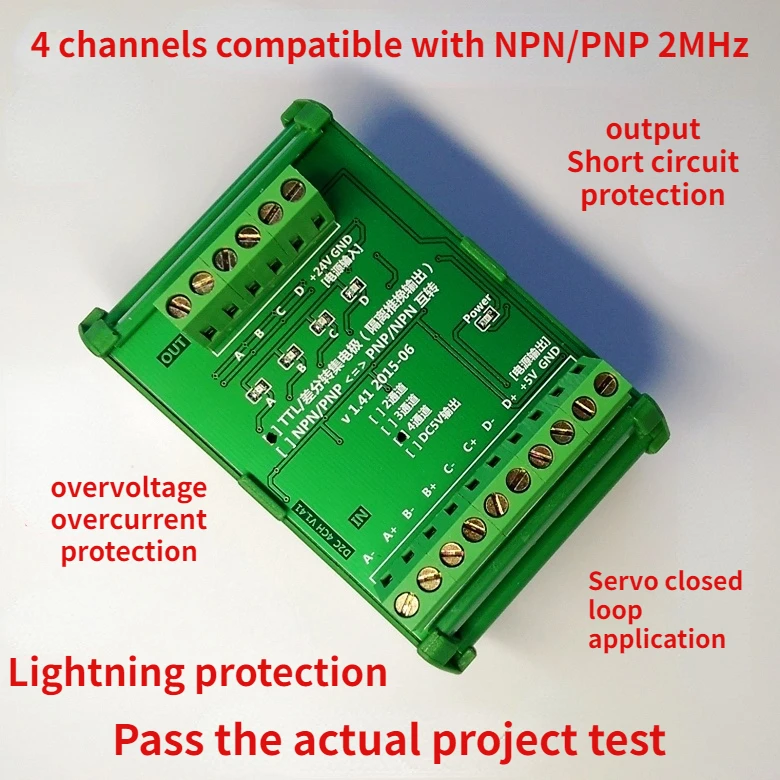 2 / 4-channel differential to collector encoder high-speed TTL ...