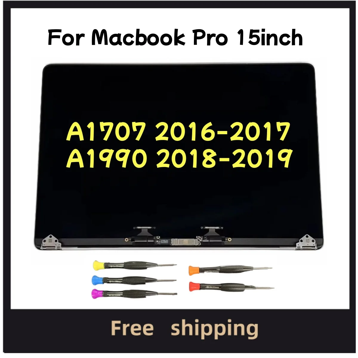 A1707 A1990 MacBook Pro Retina 15 дюймов Совершенно новый ЖК-экран в сборе Серый Серебристый ...