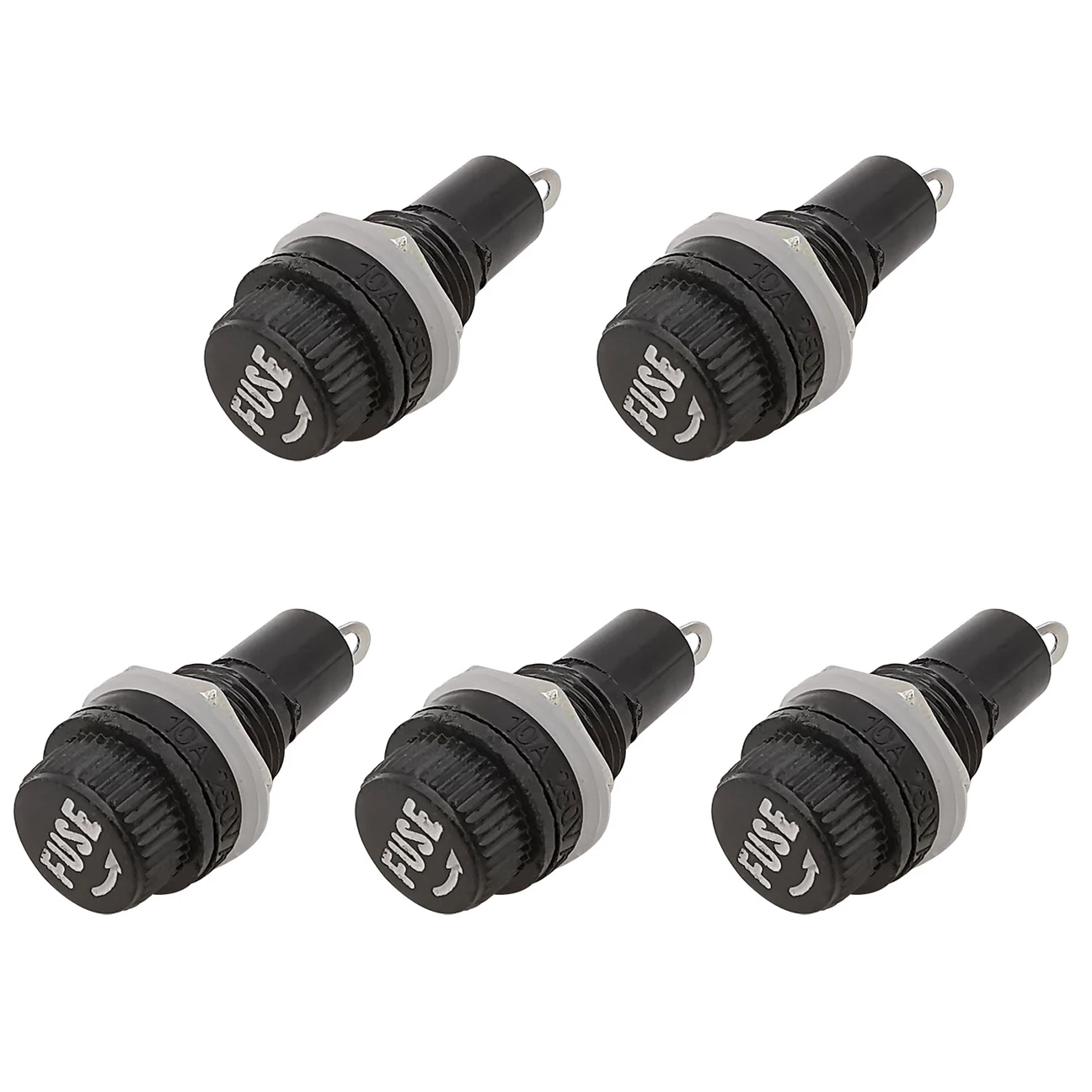 5PCS Automobile Fuses Insurance Pipe Seat Panel Mounting Fuse Holder ...
