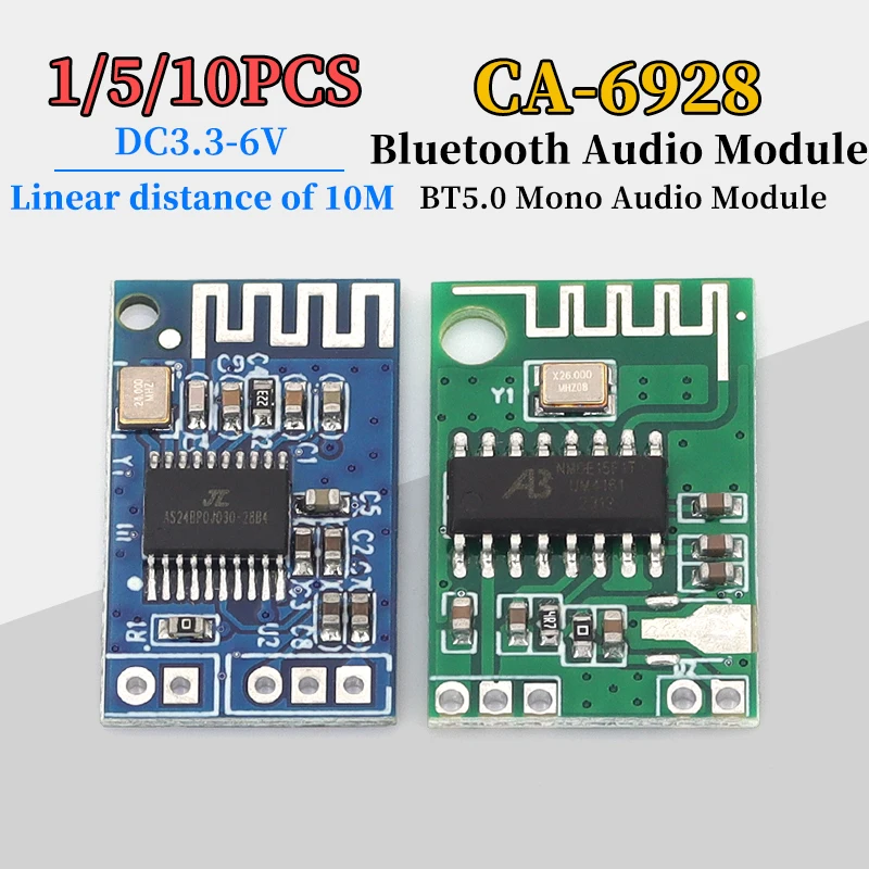 1/5/10 шт. моно Bluetooth 5,0 аудио модуль CA-6928 DC3,3-6 В для ...