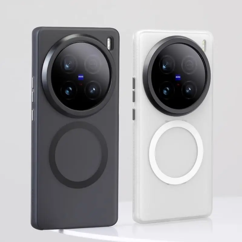 Чехол для VIVO X300 Pro 200 Ultra Luxury Skin Feel Matte Magsafe Magnet ...