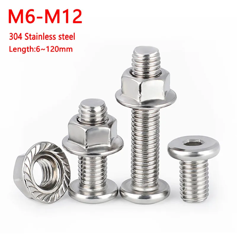 304 A2-70 плоская головка из нержавеющей стали скошенный внутренний ...