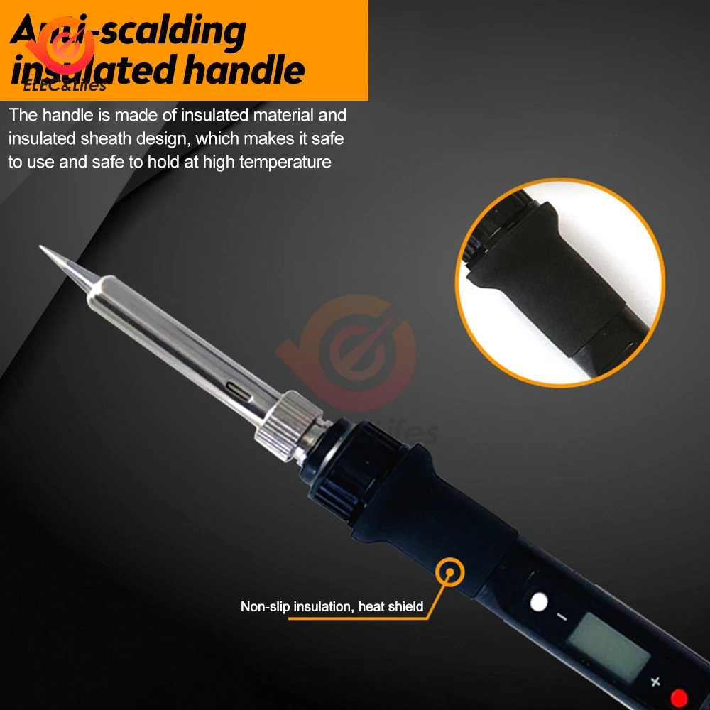 AC 110V 220V Professional Soldering Iron LCD Digital Adjustable ...
