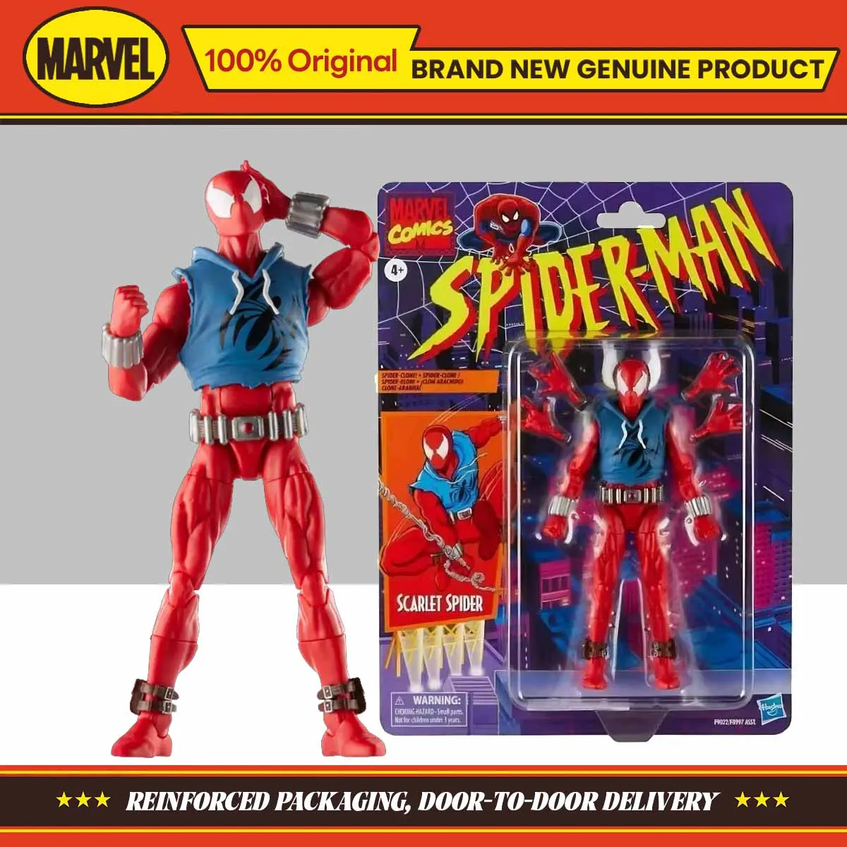 Hasbro Marvel Legends Series Amazing Spider-Man Scarlet Spider 6 Inch ...