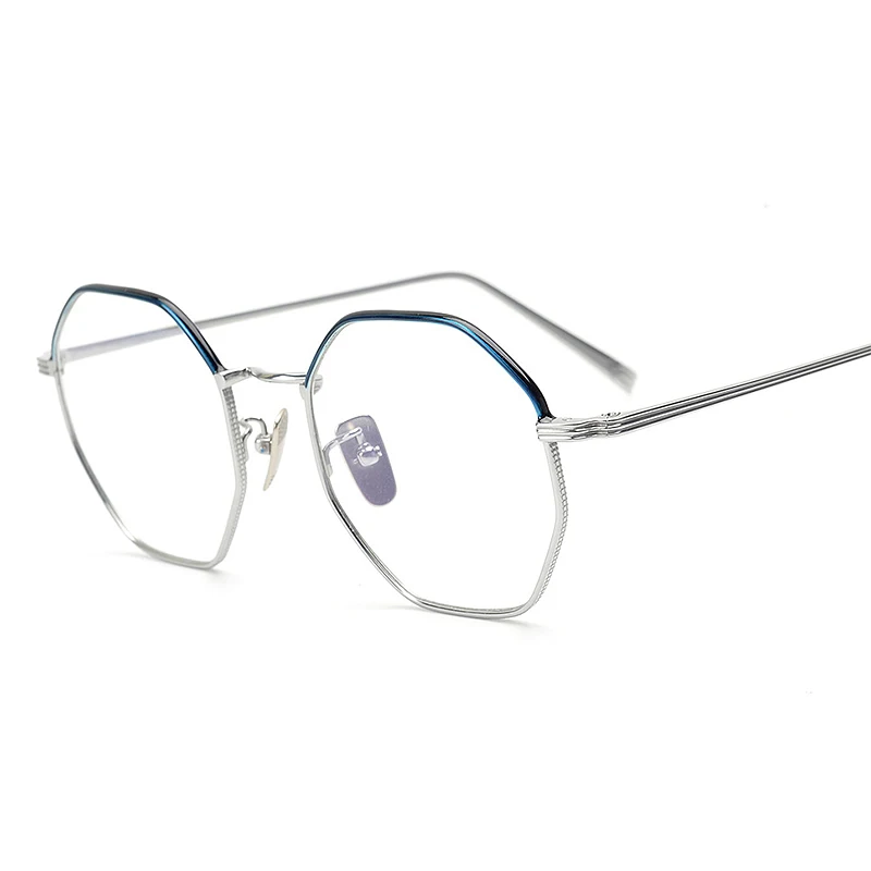 2022 Vintage Hexagon Glasses Frames Women Polygon Prescription ...