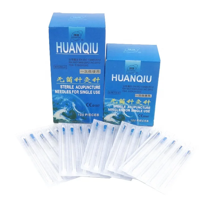 Одноразовые Стерильные иглы для иглоукалывания HUANQIU из нержавеющей ...