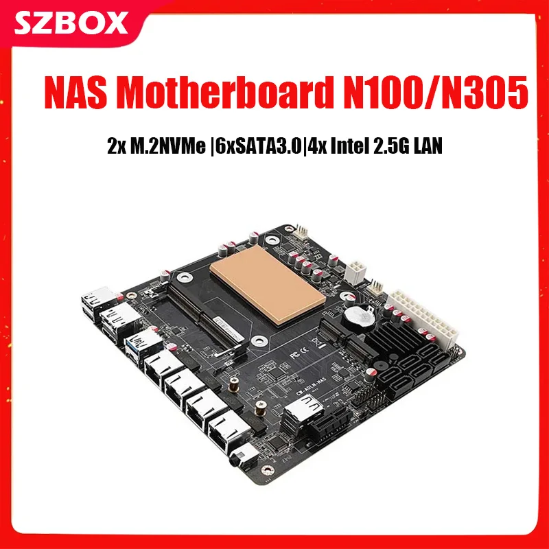 SZBOX NAS материнская плата N100/N305 Mini ITX | AliExpress