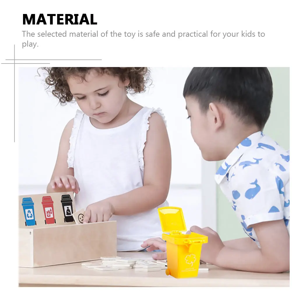 Garbage Trashcan Bin Mini Truck Kids Curbside Sorting S Miniature Cans ...