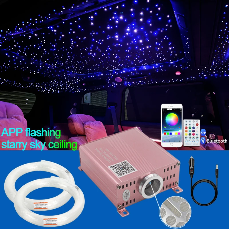 WETENG Оптоволоконная светодиодная лампа RGBW Bluetooth | AliExpress
