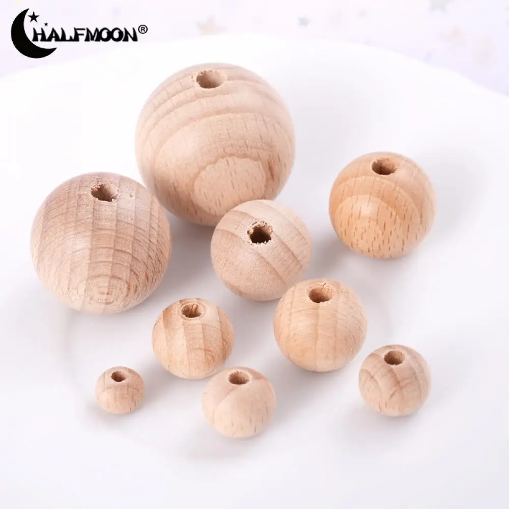 Деревянные бусины-разделители, 8-30 мм, 20-60 шт | AliExpress