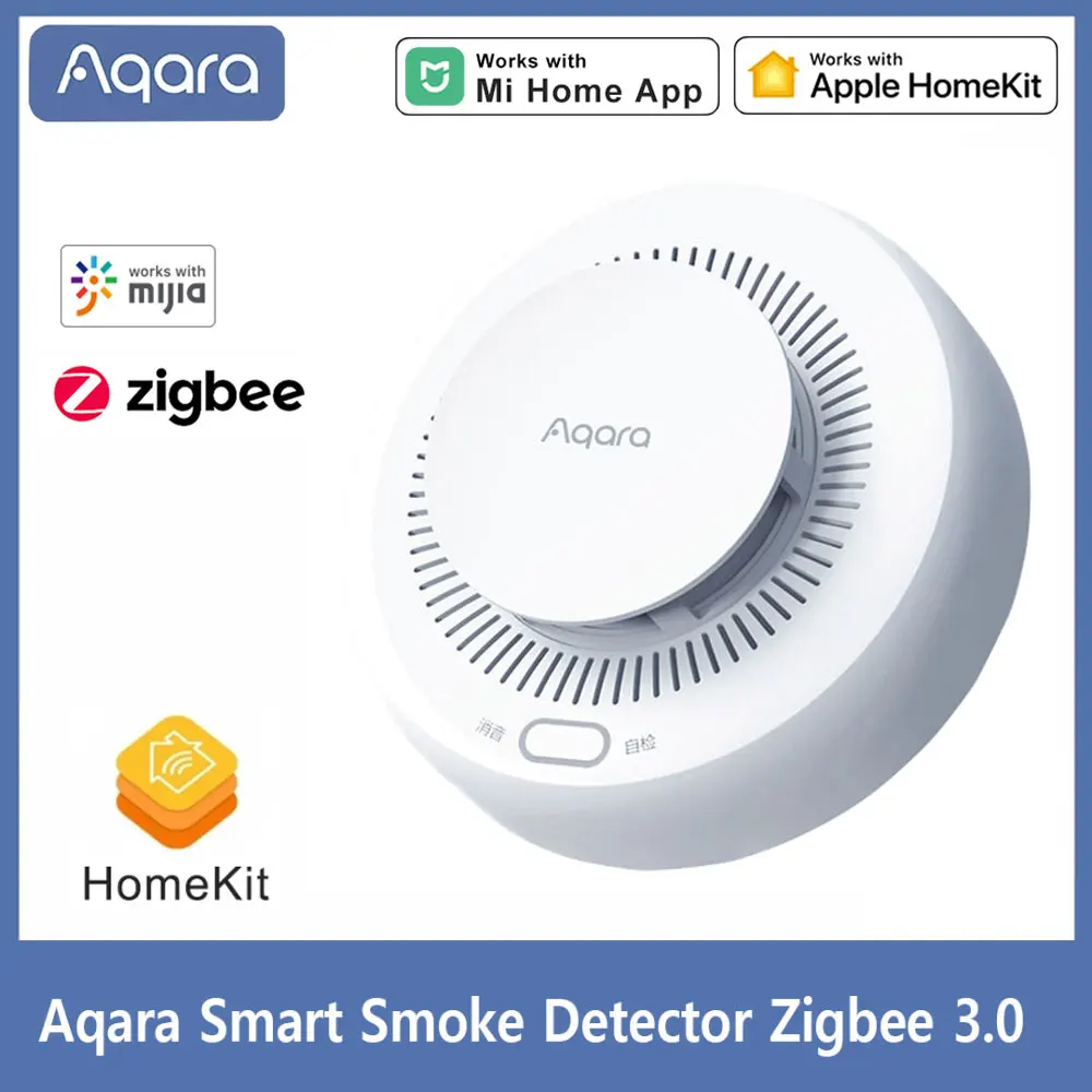 Aqara Smart Smoke Detector Sensor Zigbee 3.0 Fire Alarm Monitor Sound Alert
