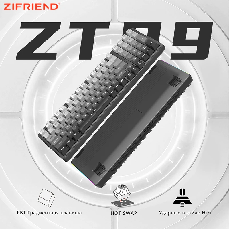 Проводная механическая клавиатура ZIFRIEND ZT99 | AliExpress