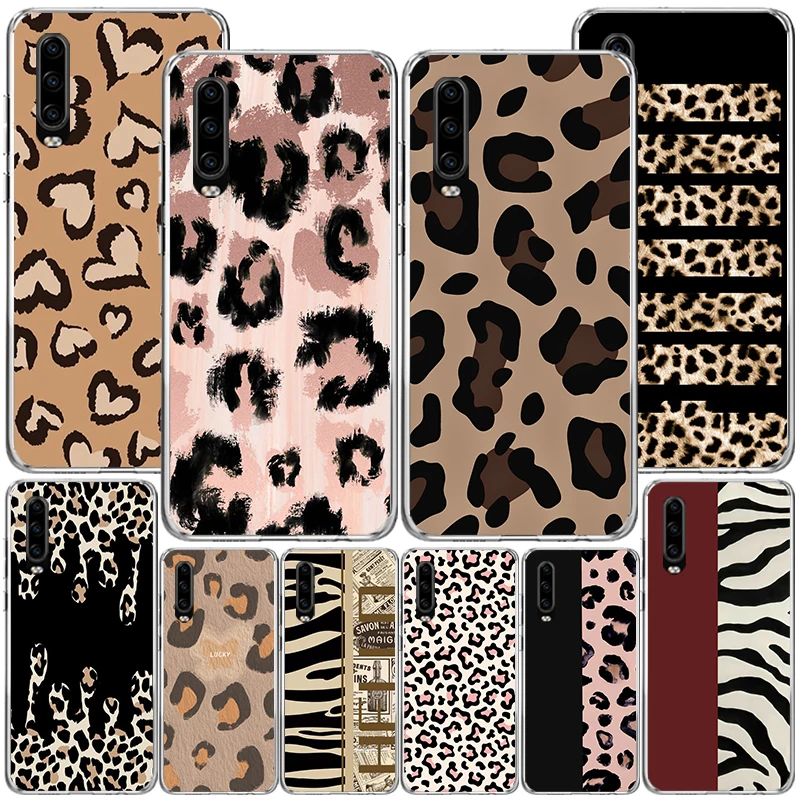 Leopard Print Phone Case For Huawei P40 P30 P20 P10 Lite Mate 20 10 Pro ...