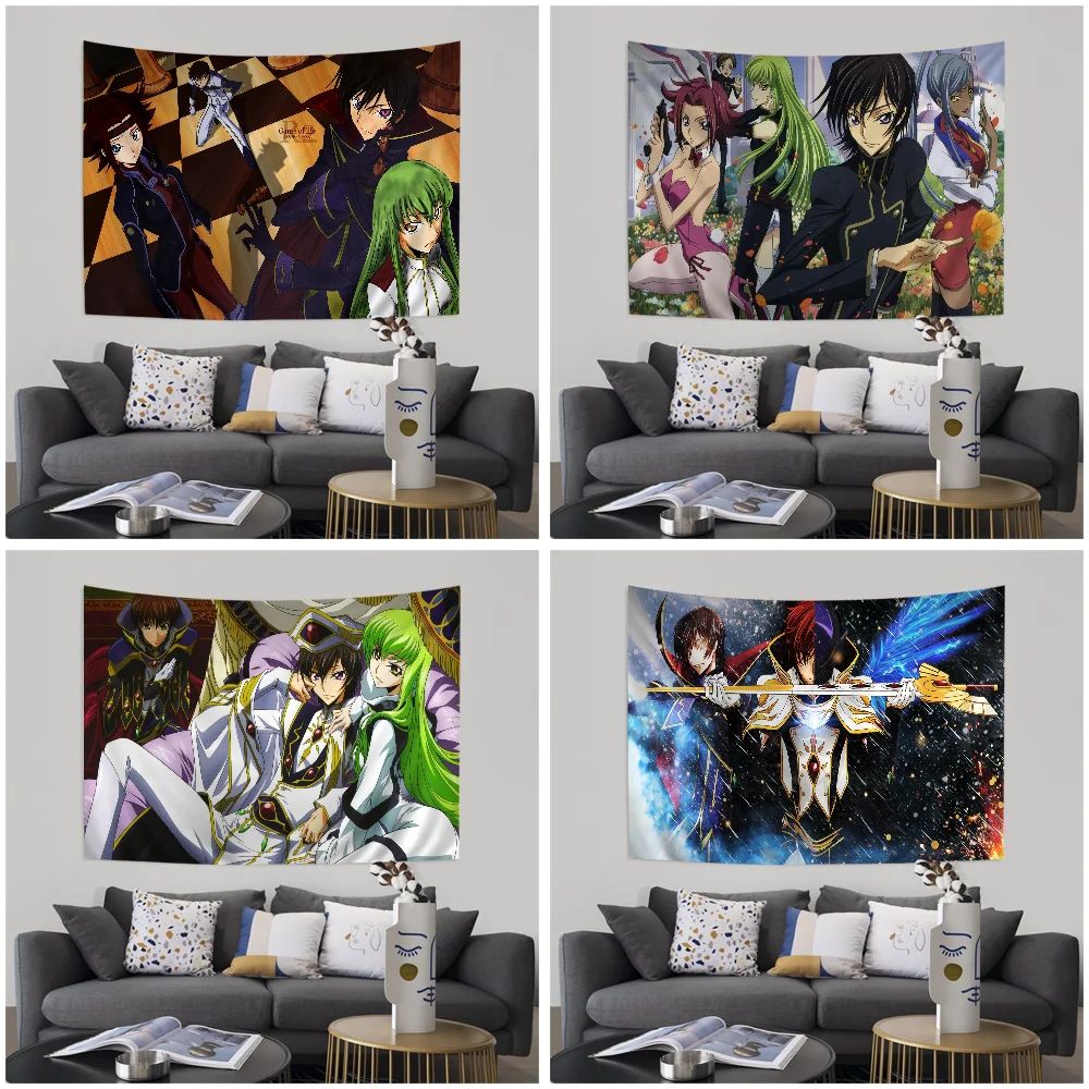 Anime Julius Kingsley C-codes-G-Geass Cartoon Tapestry For Living Room ...