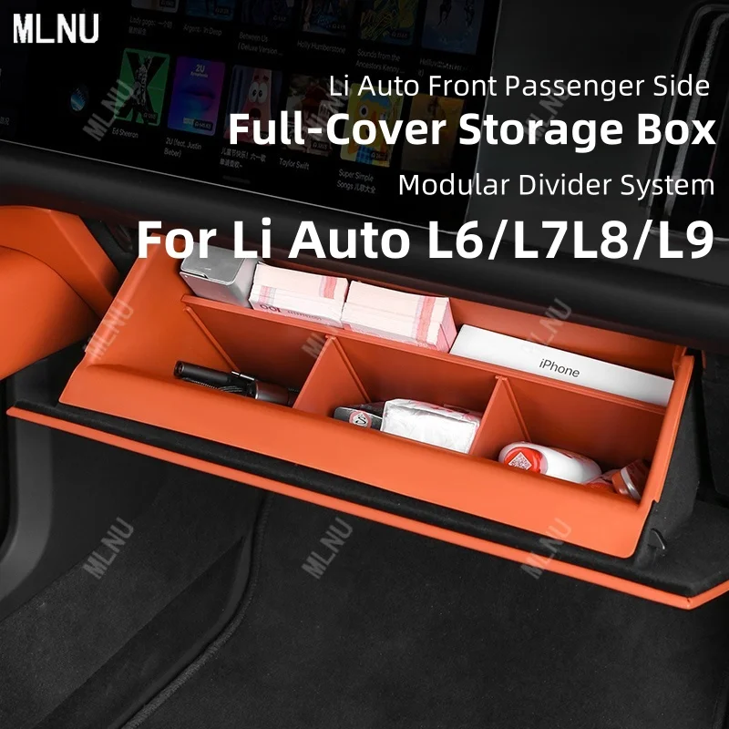 Для Li Auto Lixiang L9/L8/L7/L6 2022-2024 2025 передний ящик для хранения силиконовый чехол OEM ...