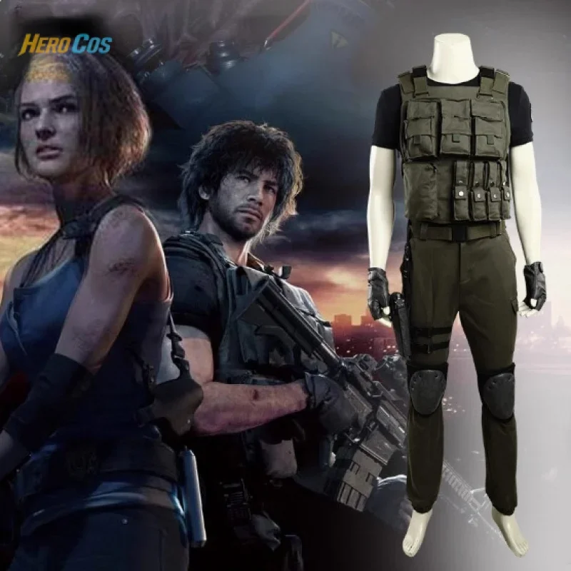Resident Evil 3 Remake Carlos Косплей Костюм Аниме Костюмы Вечерние ...