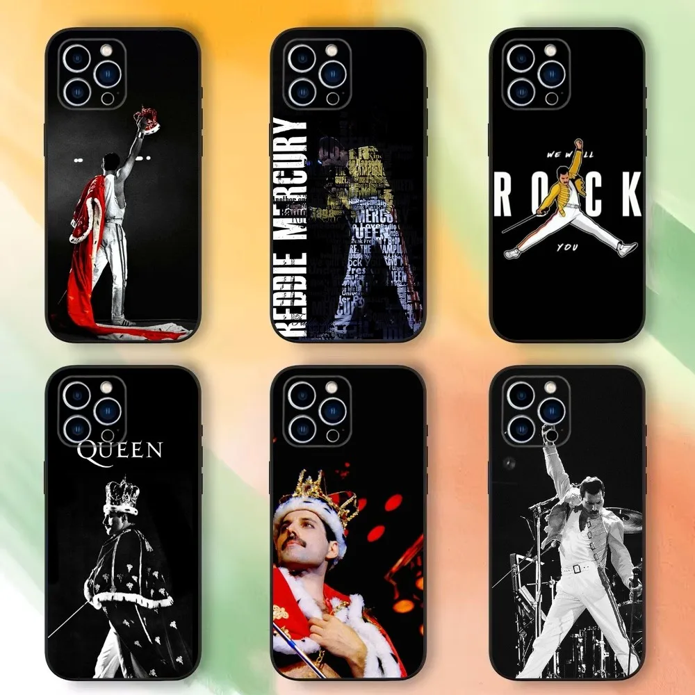 F-Freddie M-Mercury Queen Phone Case For iPhone 16,15,14,13,12,11 Plus ...