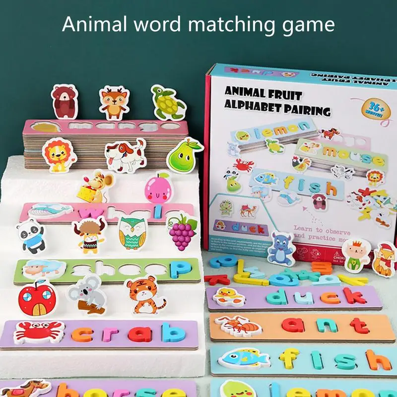 Kids Words Spelling Toy Set Read Spelling Toy Preschool Learning Tool ...