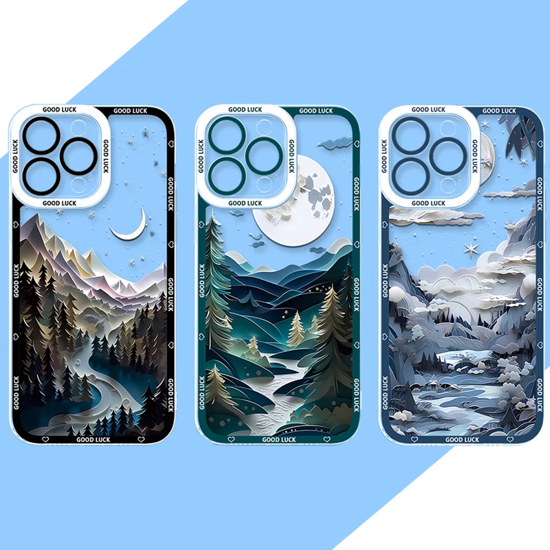 Night View Illustration Case For Xiaomi 14T 13T 12T 11T 10T 14 13 12 11 Lite 5G NE POCO F6 X6 ...