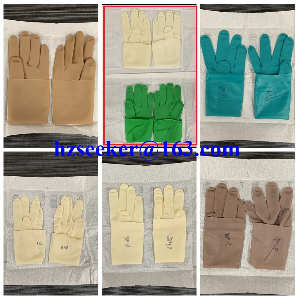 6 видов комбинаций хирургических перчаток Ansell and Medispo Без пудры ...