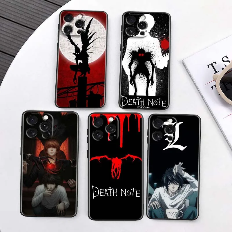 Anime D-Death N-Note Cool For Apple iPhone 16 16E 15 14 13 12 11 XS X ...