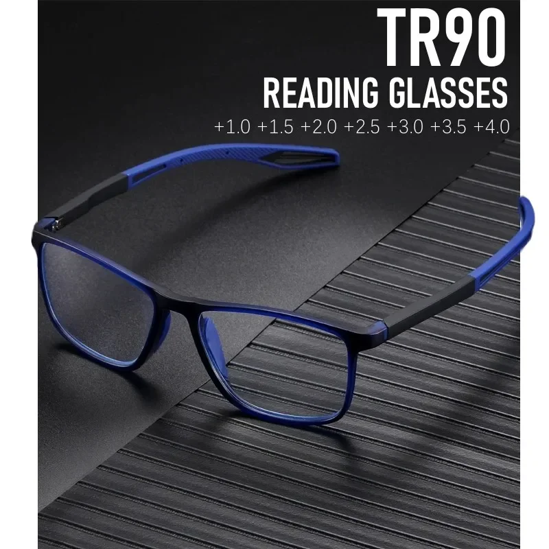 Очки для чтения TR90 мужские/женские, классические аксессуары для защиты от дальнозоркости, с HD ...