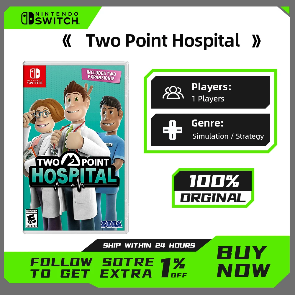 Two Point Hospital JUMBO Edition для Nintendo Switch | AliExpress