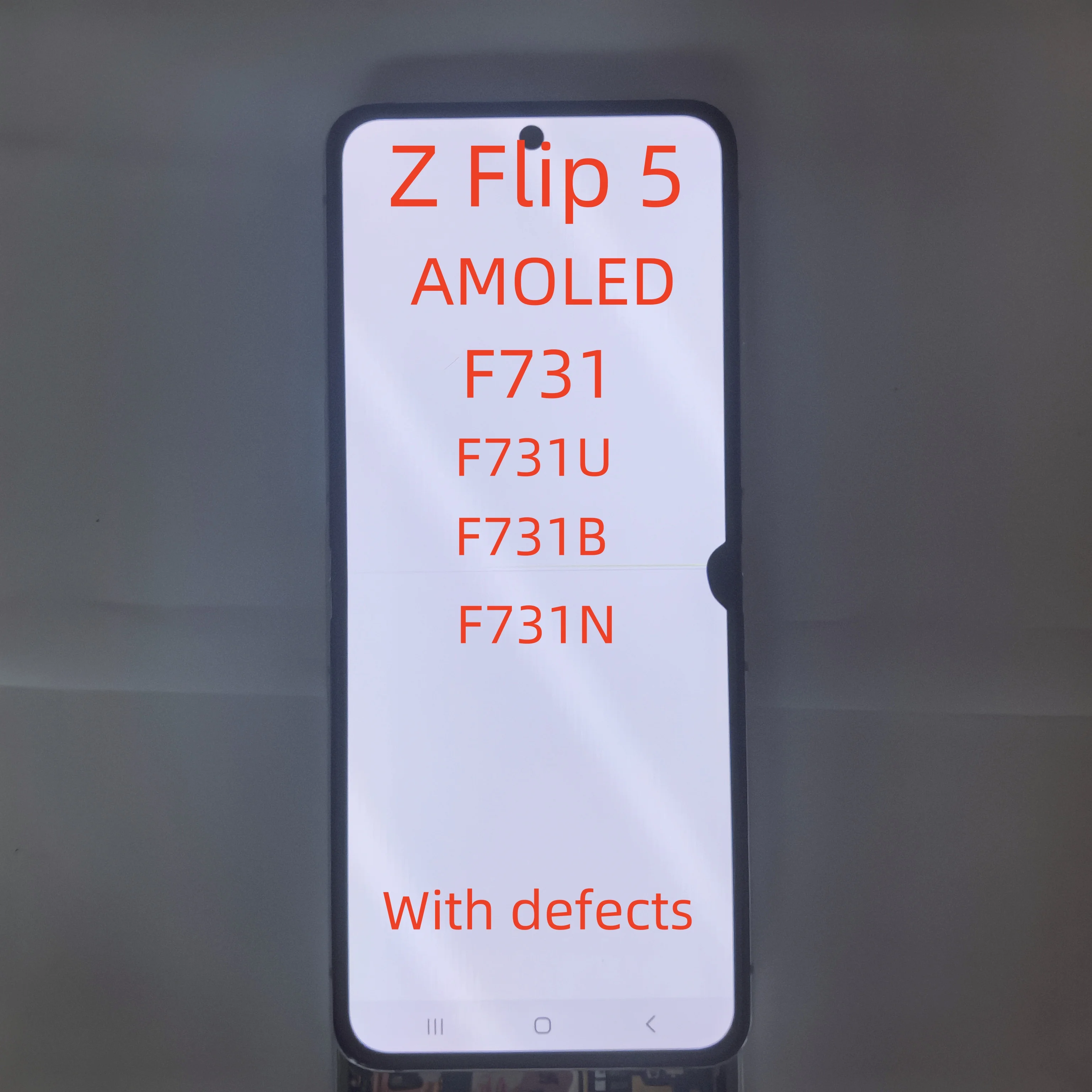 Super AMOLED с дефектами 6,7 "для Samsung Z Flip 5 F731U F731N F731F/DS ЖК-дисплей SM-F731B ...