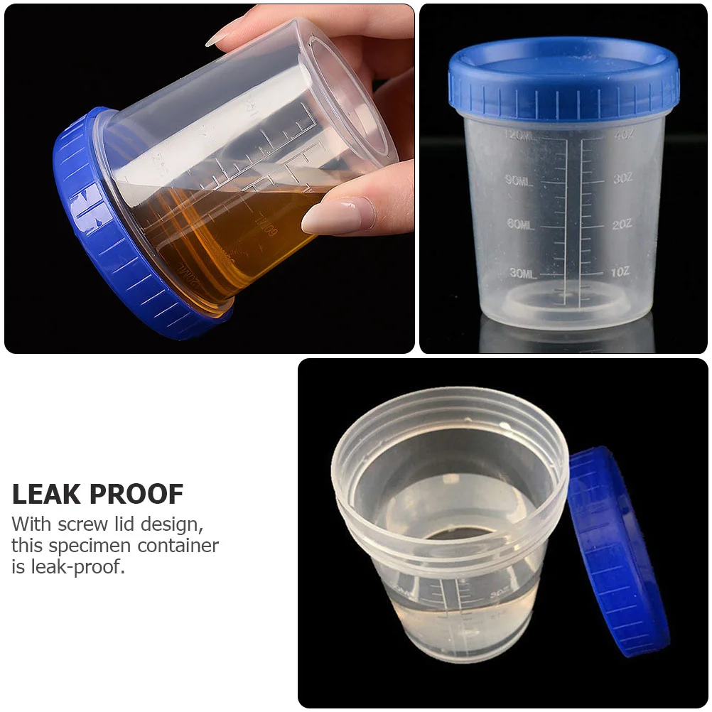 Specimen Cup Cups Urine Sample Containerlids Stool Sterile Measuring ...