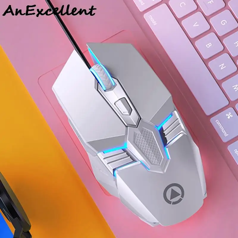 1.27M Wired Gaming Mouse 6 Button Backlit Ergonomic USB Mice 3200 DPI ...