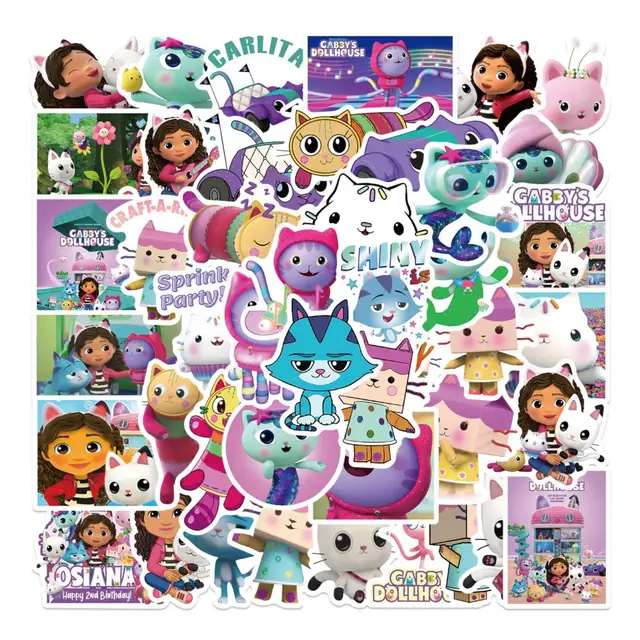 Gabby Dollhouse Stickers (50 Random Stickers) - City Kidz Toys