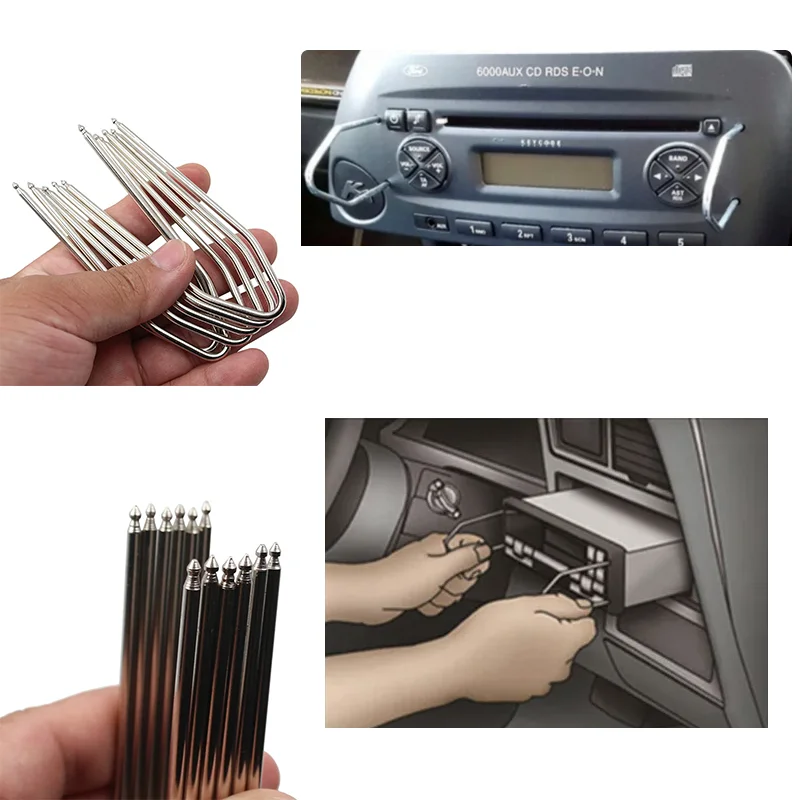 2Pcs Car Stereo Radio Removal Keys CD Changer Fit for Ford Disassembly ...